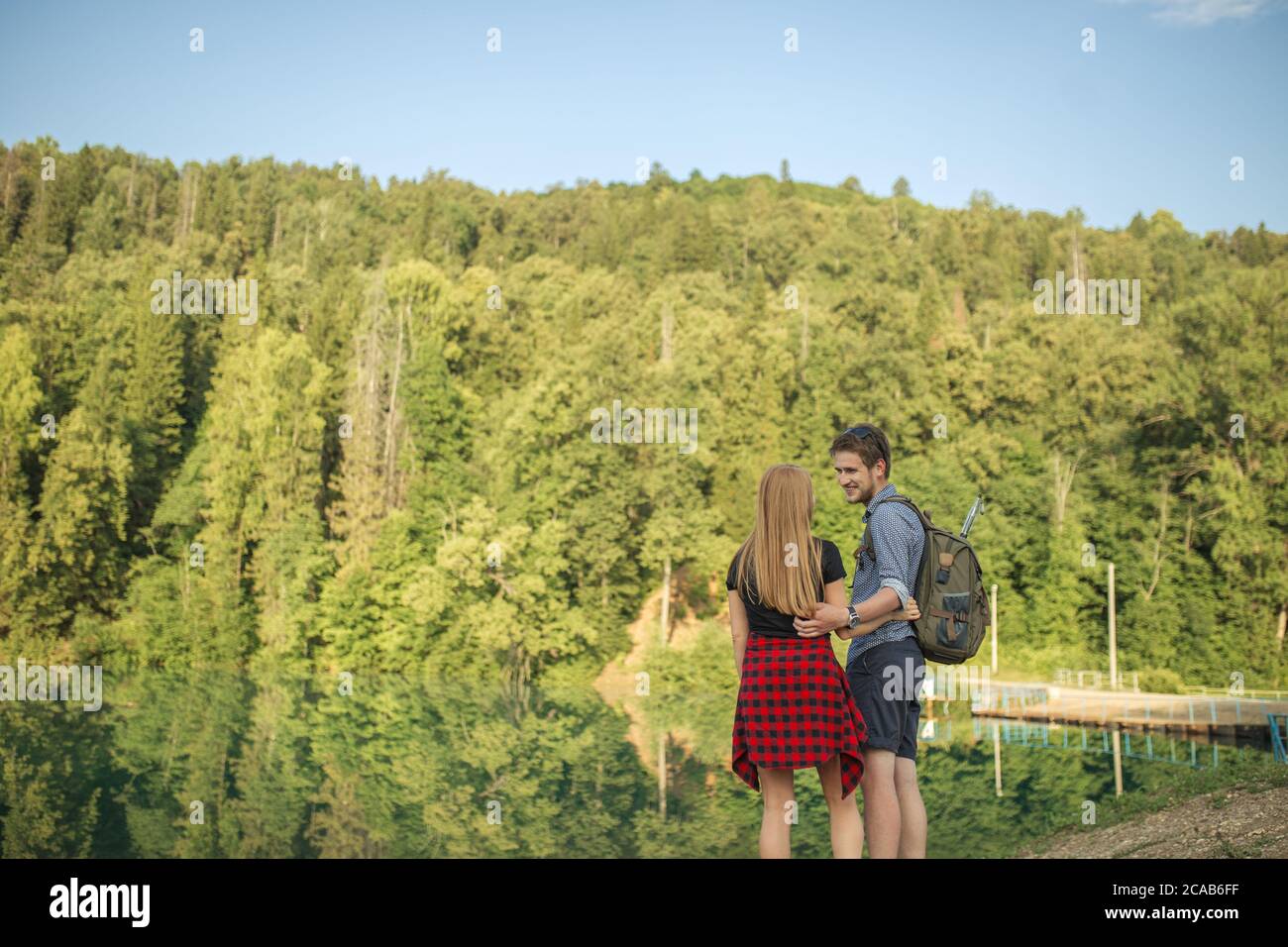 Young man confessing love woman hi-res stock photography and images - Alamy