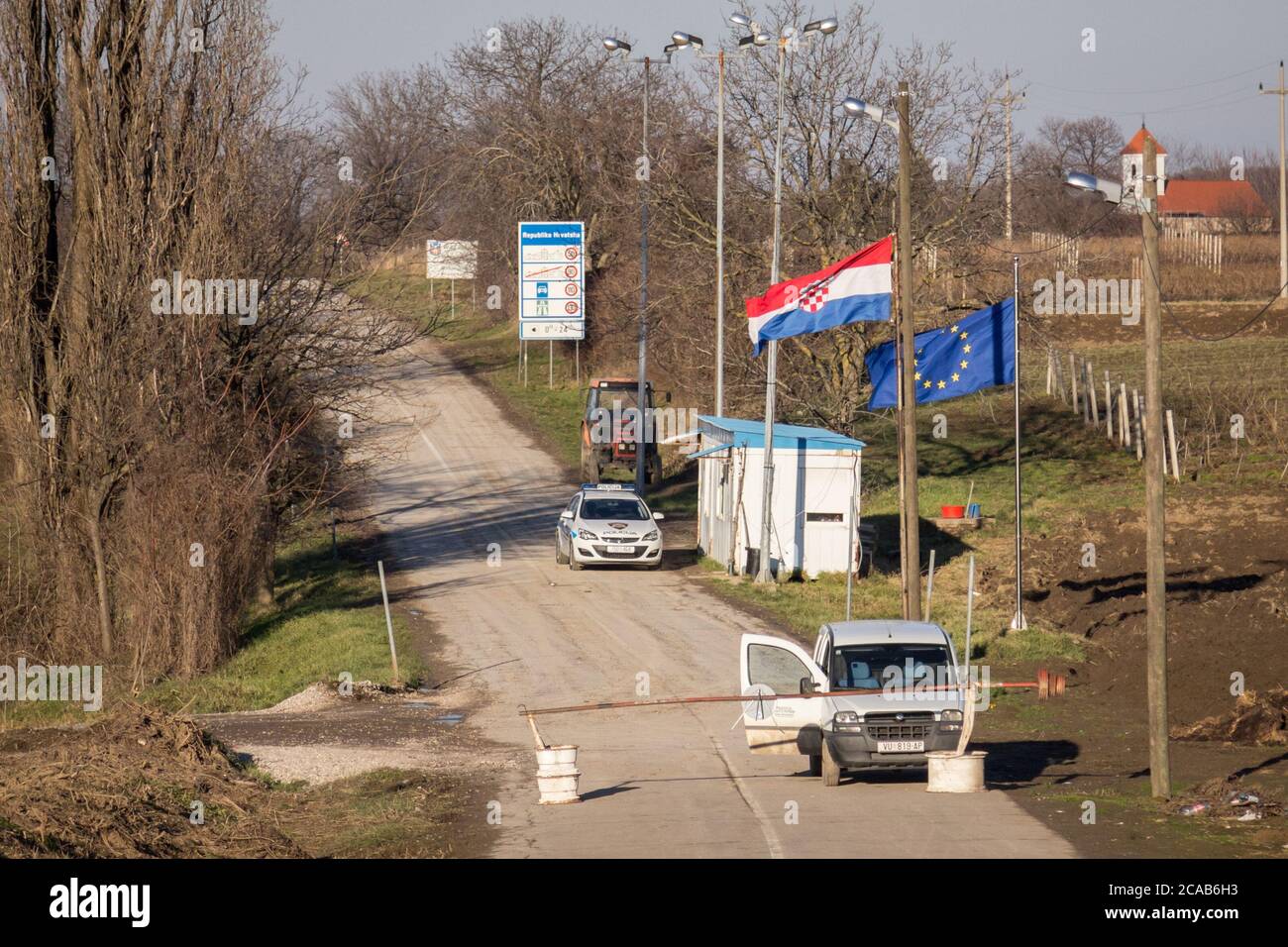 Croatian border police hi-res stock photography and images - Alamy