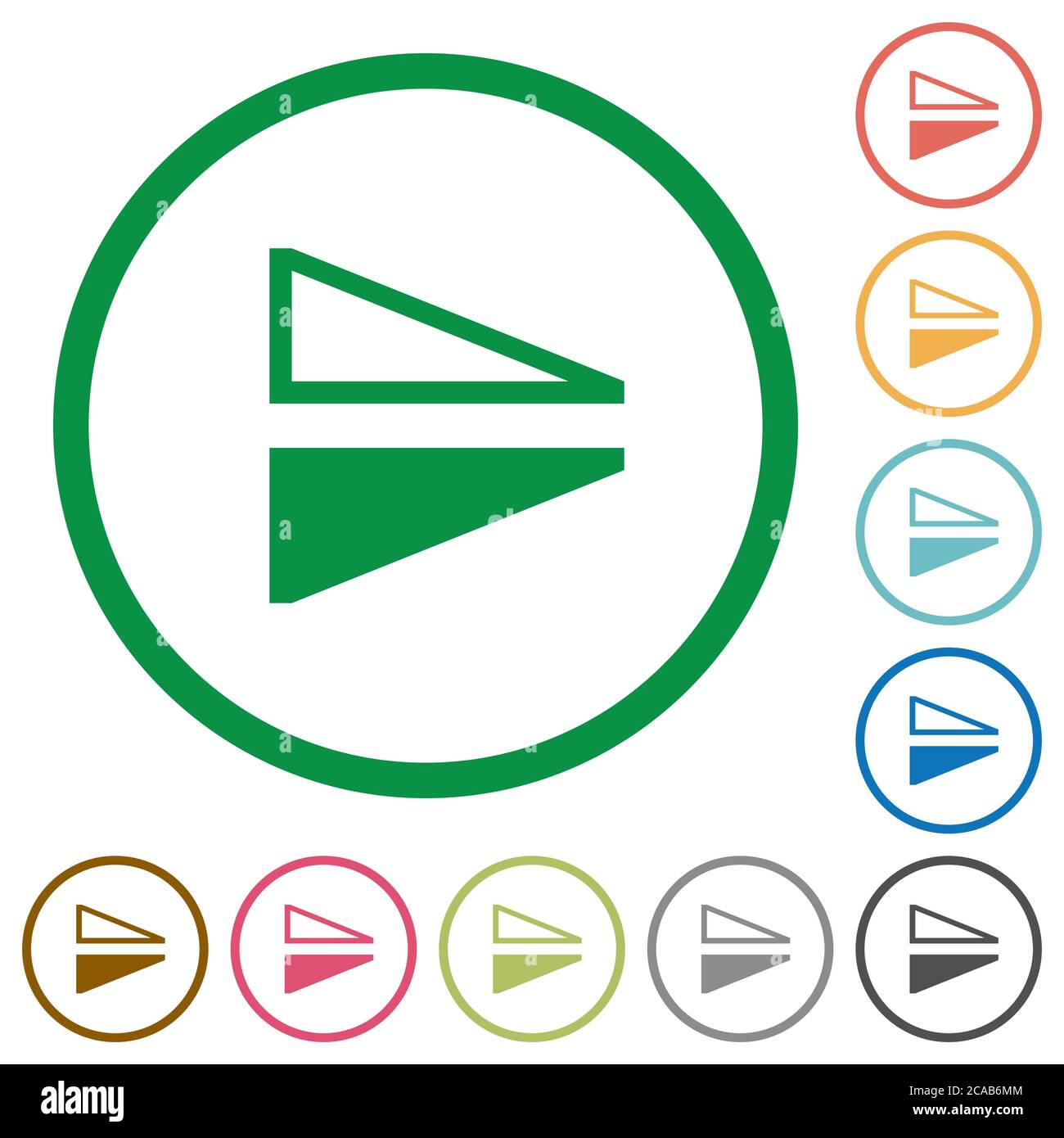 Flip vertical flat color icons in round outlines on white background ... Flip vertical flat color icons in round outlines on white background ...