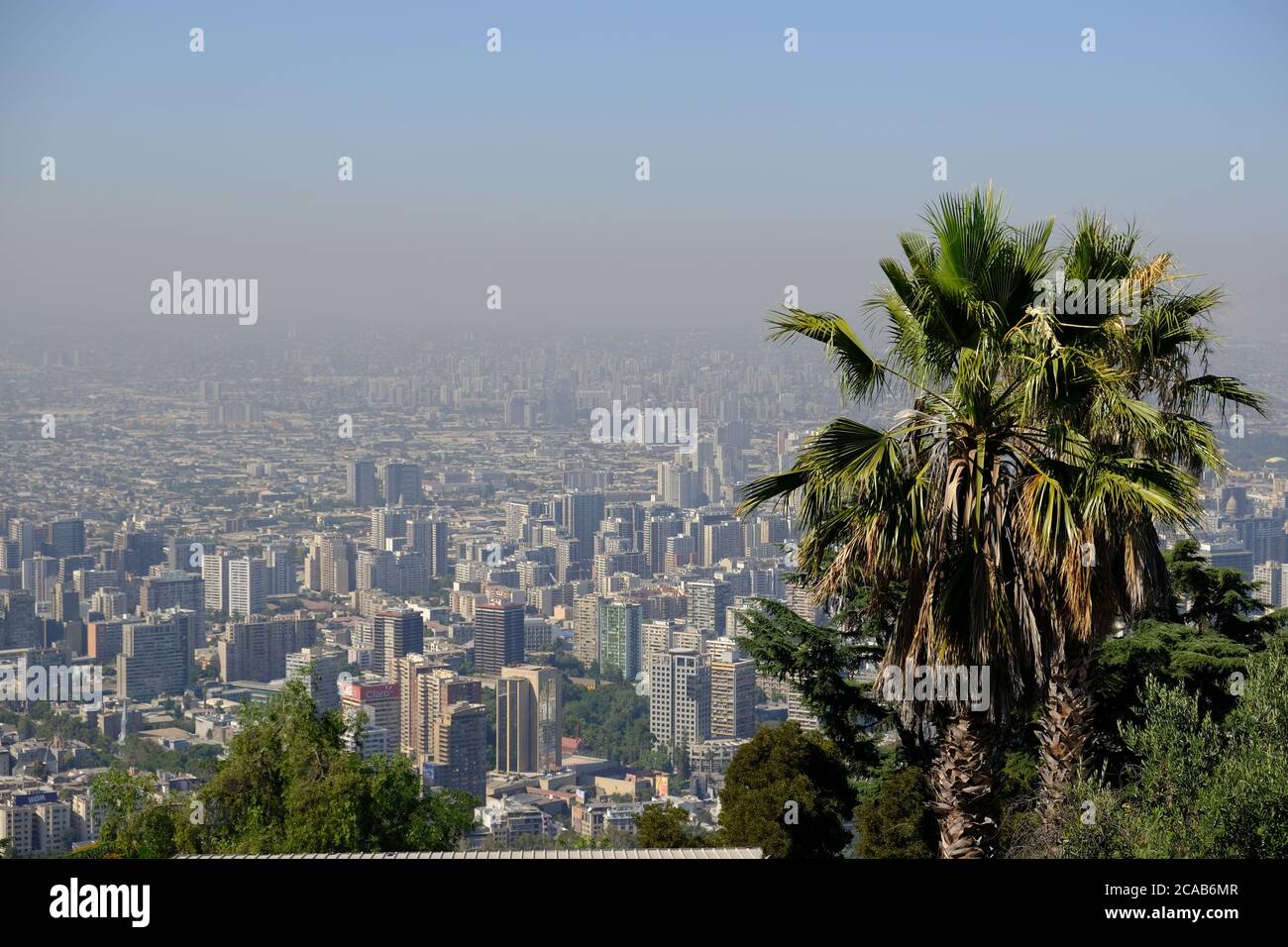 Santiago de chile view aerial hi-res stock photography and images - Alamy