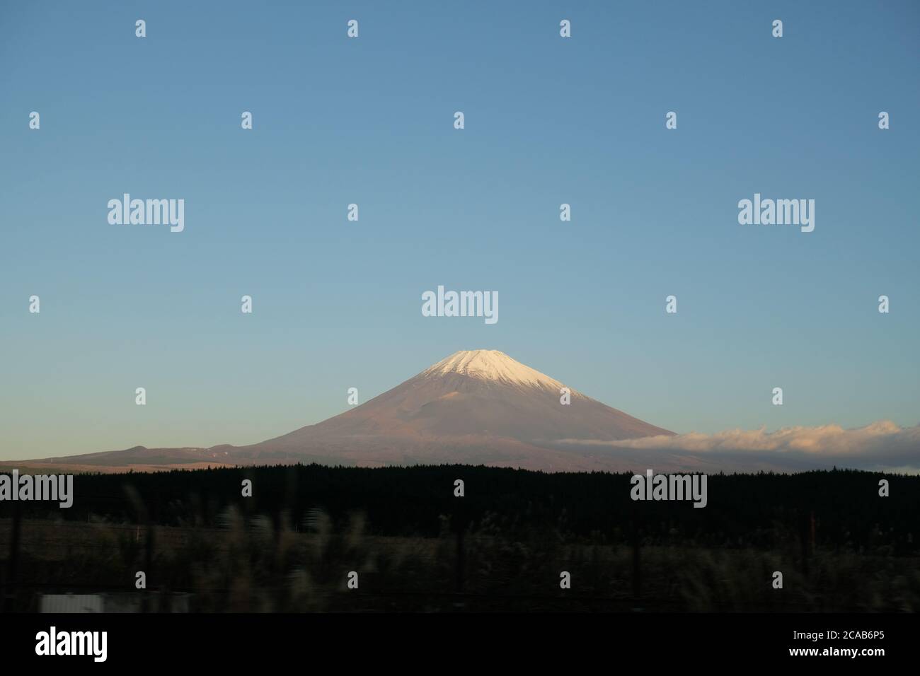 Japan’s Mt. Fuji is an active volcano about 100 kilometers southwest of ...