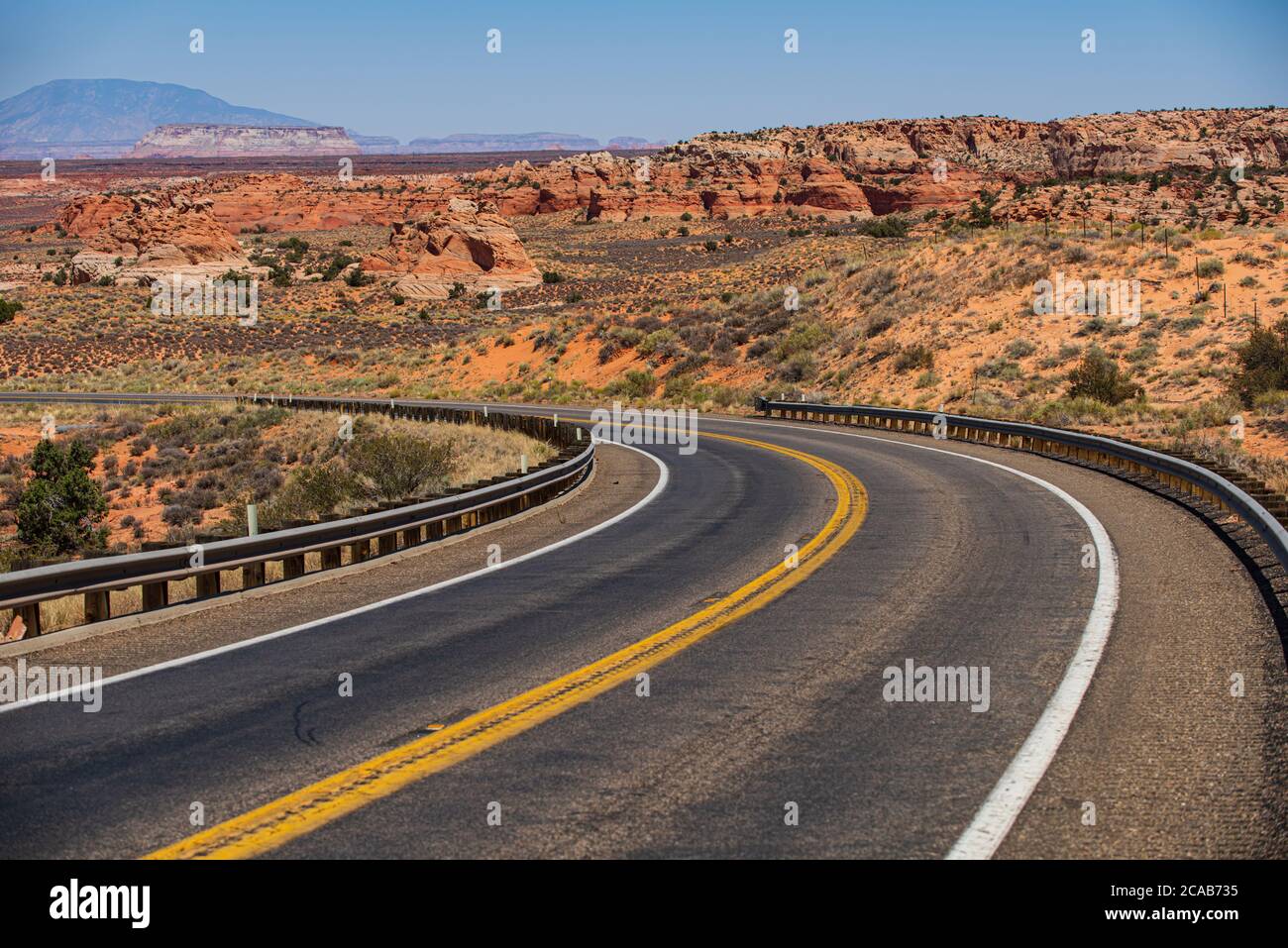 Desert Highway Sunset