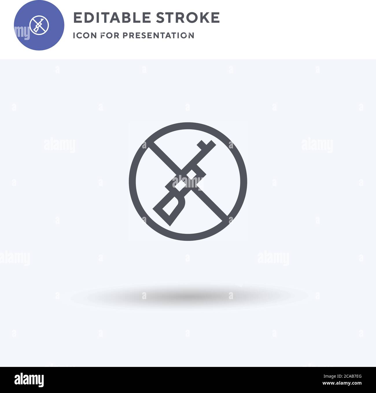 No Hunt icon vector, filled flat sign, solid pictogram isolated on ...