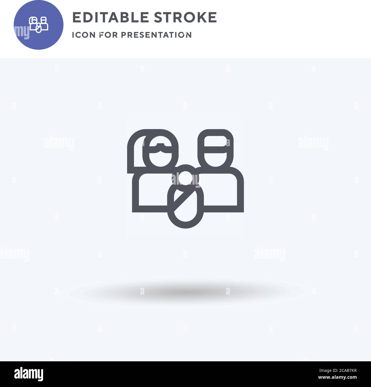 Parents icon vector, filled flat sign, solid pictogram isolated on ...