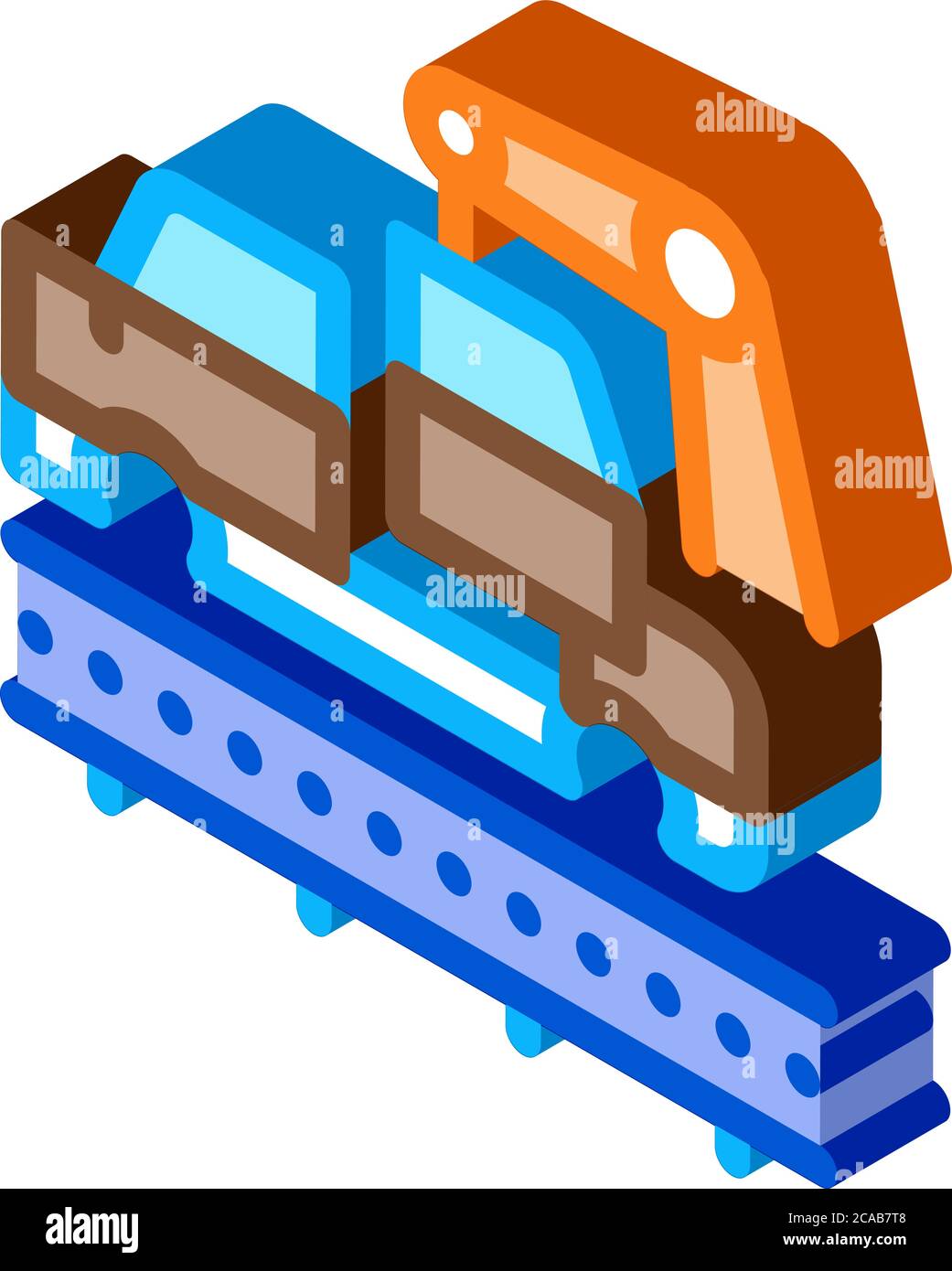 car manufacturing isometric icon vector illustration Stock Vector Image ...
