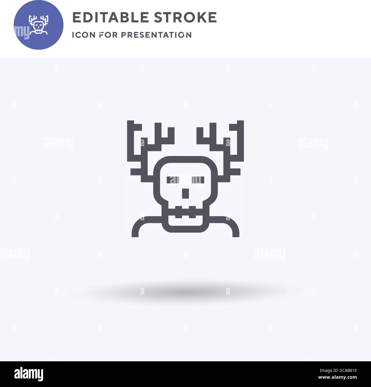 Wendigo icon vector, filled flat sign, solid pictogram isolated on ...