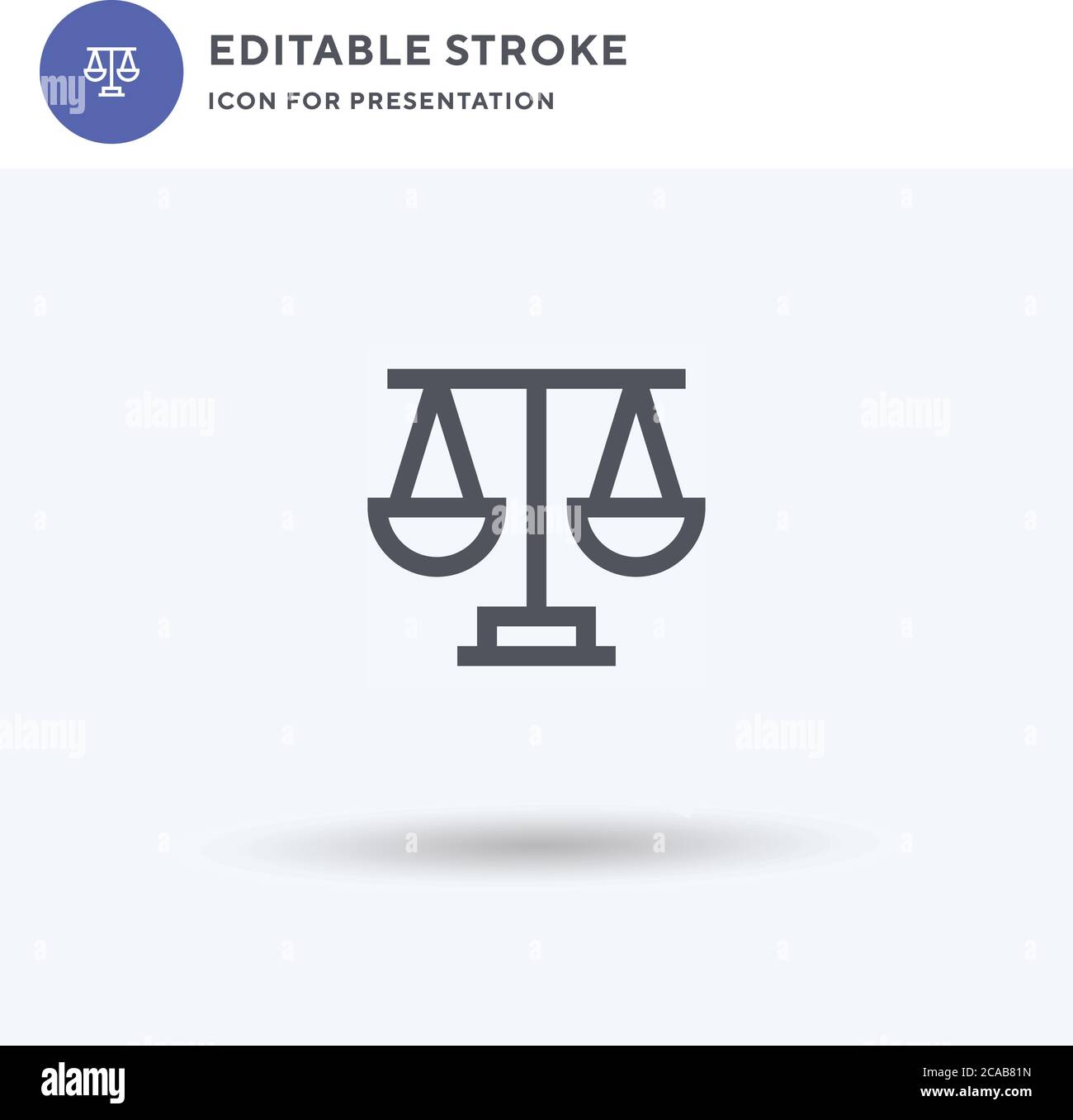Balance icon vector, filled flat sign, solid pictogram isolated on ...