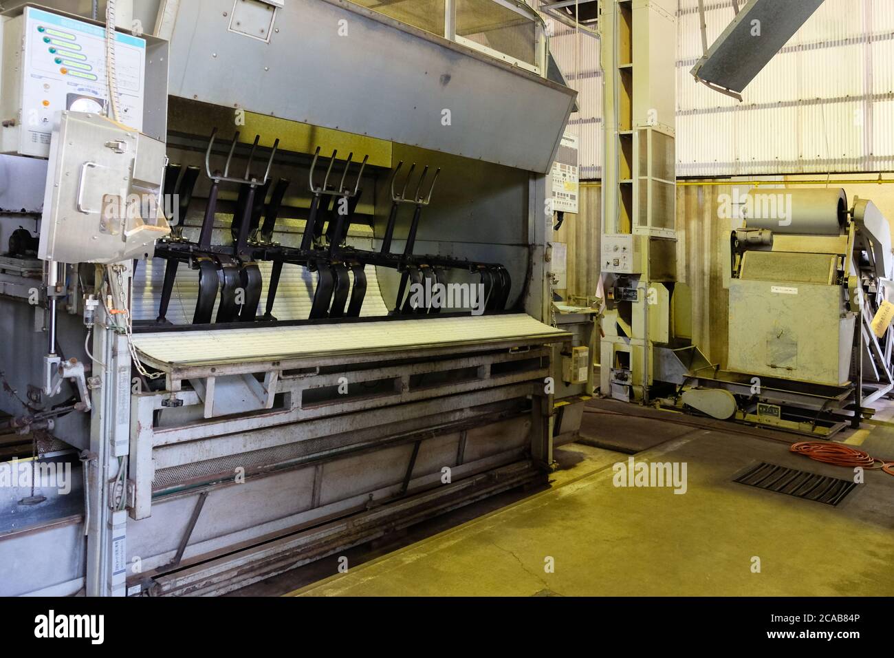 A well equipped japanese green tea processing factory at Shizuoka ...