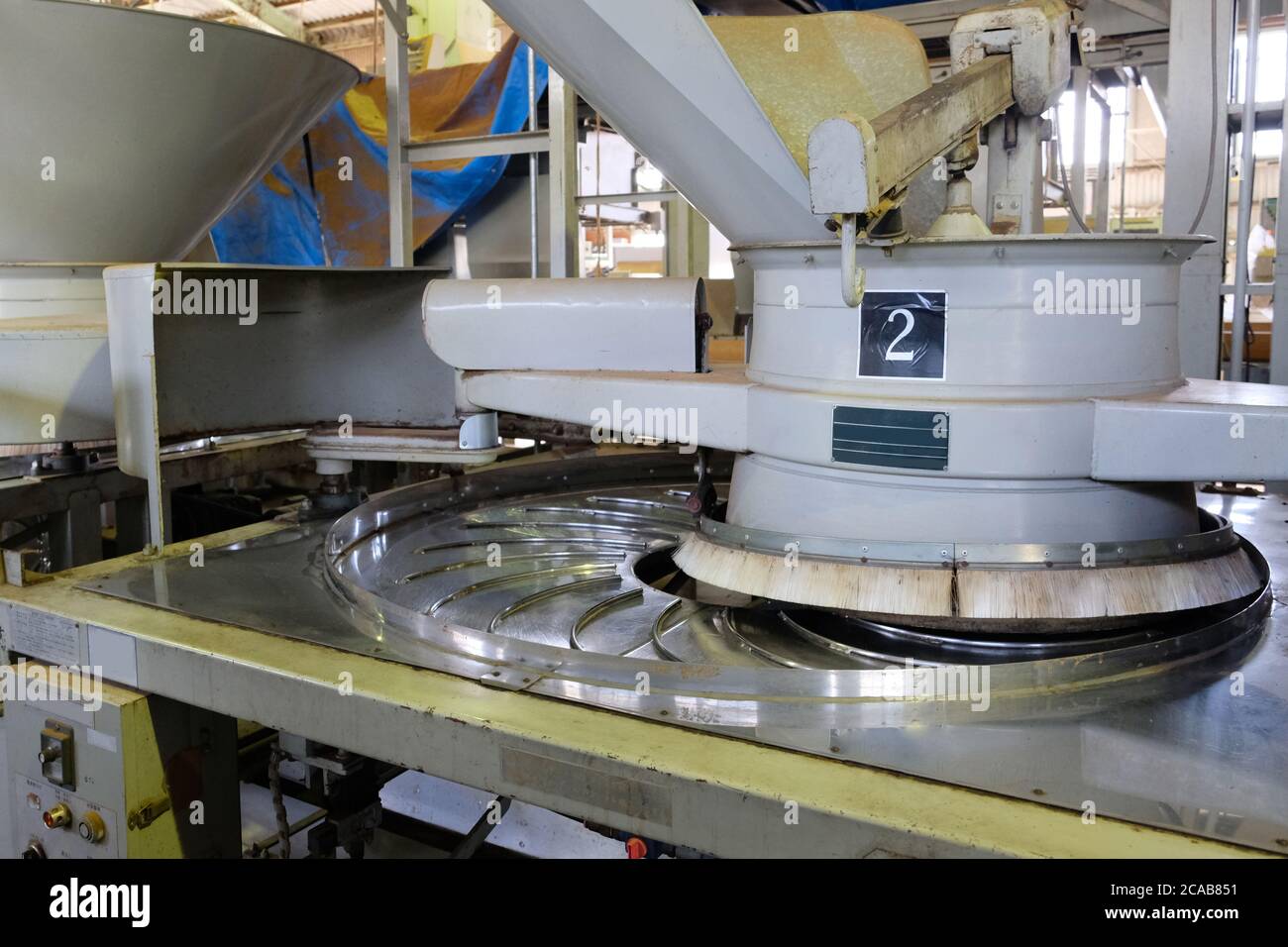 A well equipped japanese green tea processing factory at Shizuoka ...