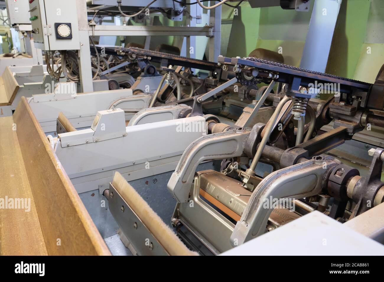 A well equipped japanese green tea processing factory at Shizuoka ...