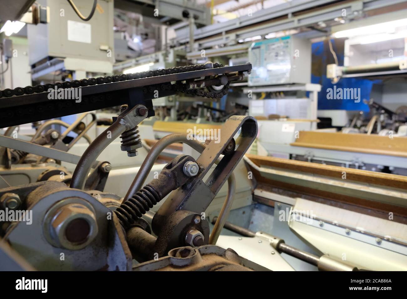 A well equipped japanese green tea processing factory at Shizuoka ...