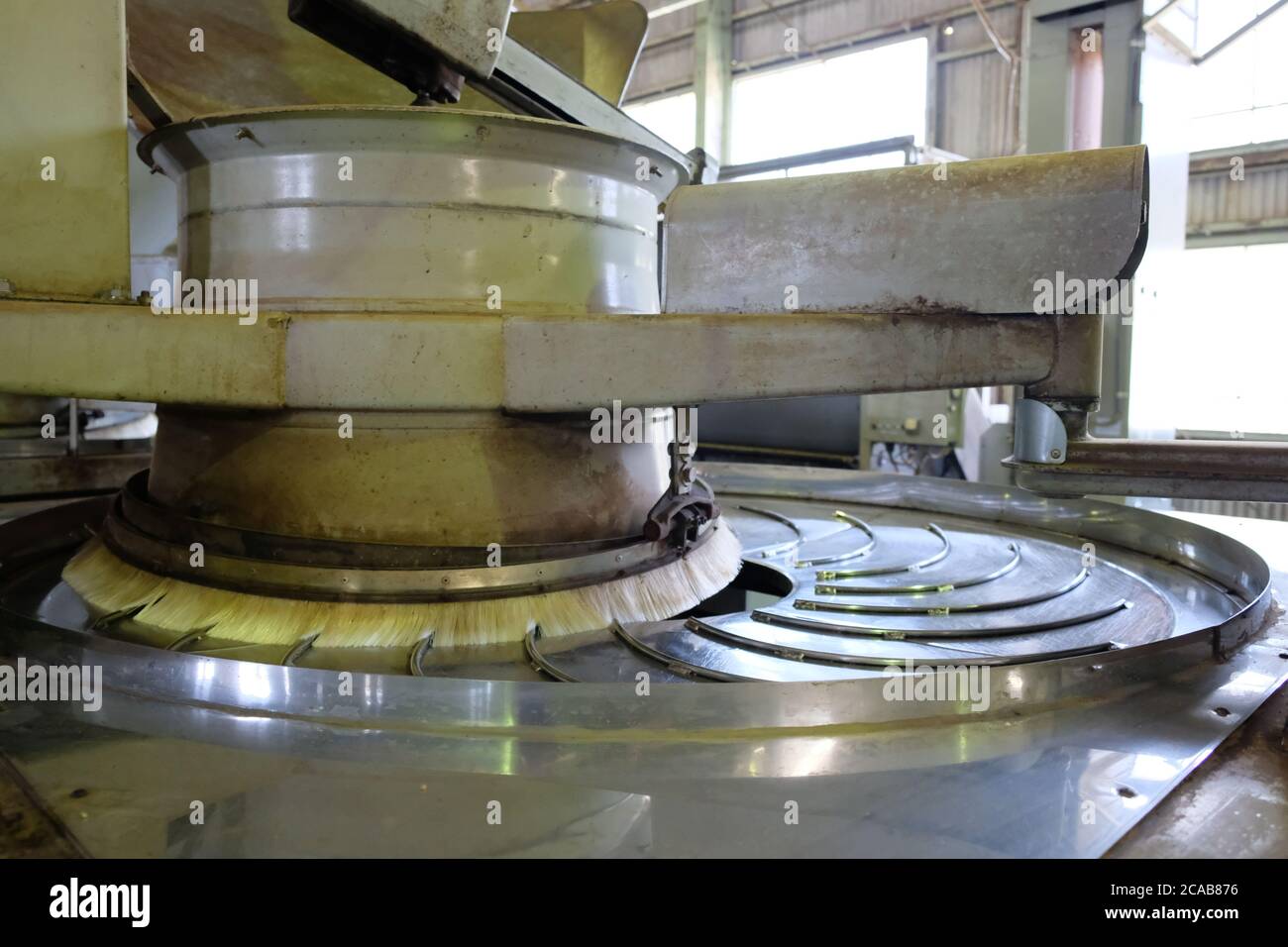 A well equipped japanese green tea processing factory at Shizuoka ...