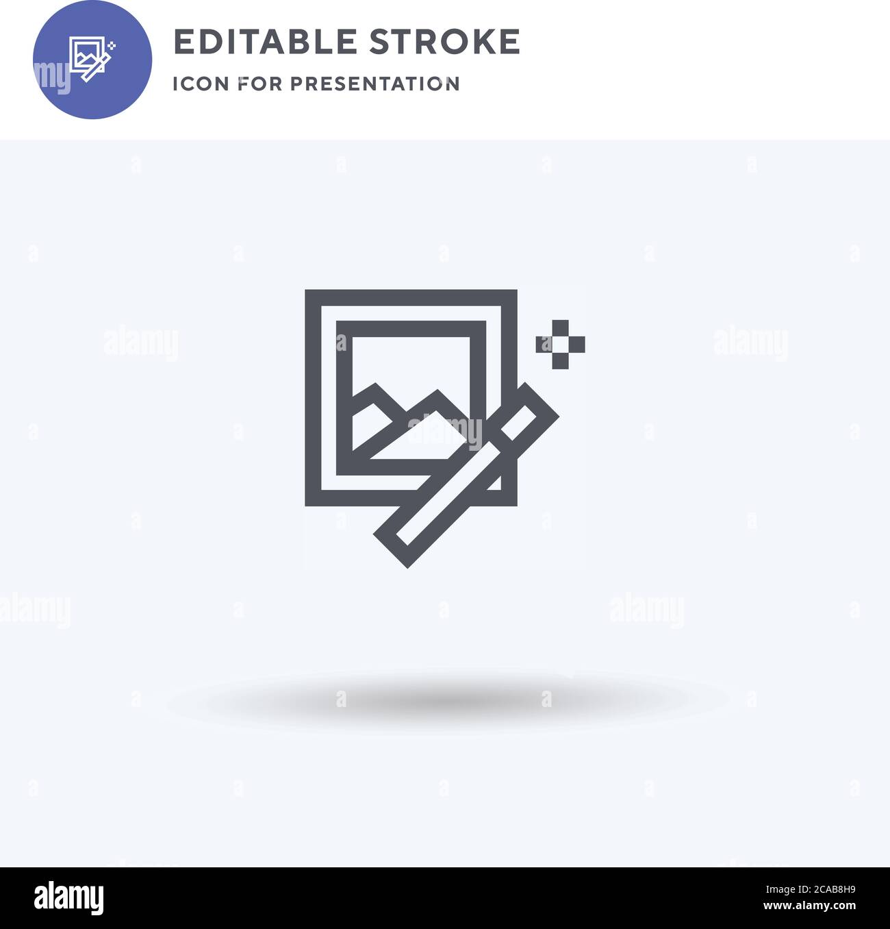 Photo Editing icon vector, filled flat sign, solid pictogram isolated ...