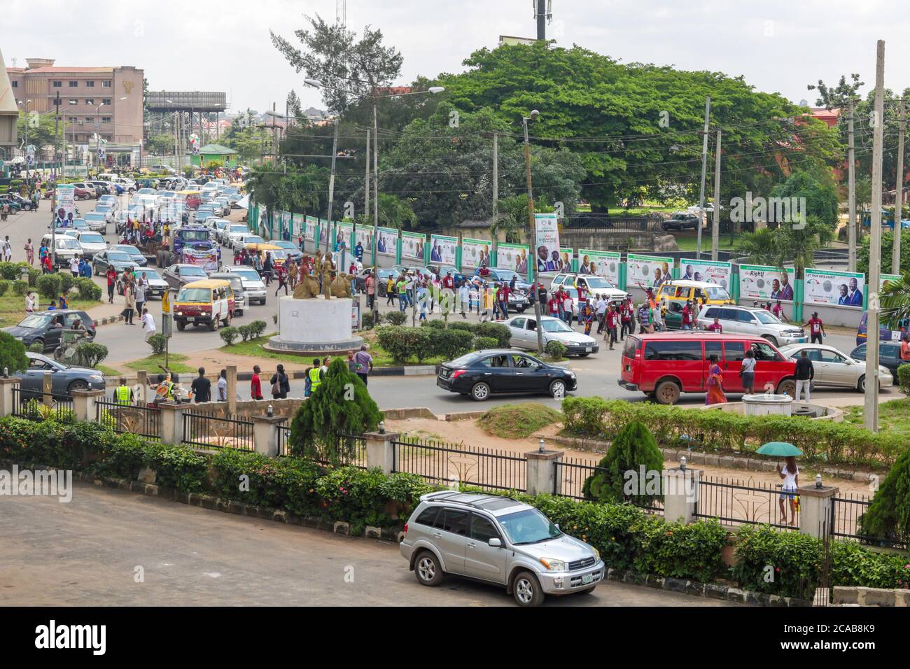 Edo State Governorship Campaign In Ring Road Benin City Edo State