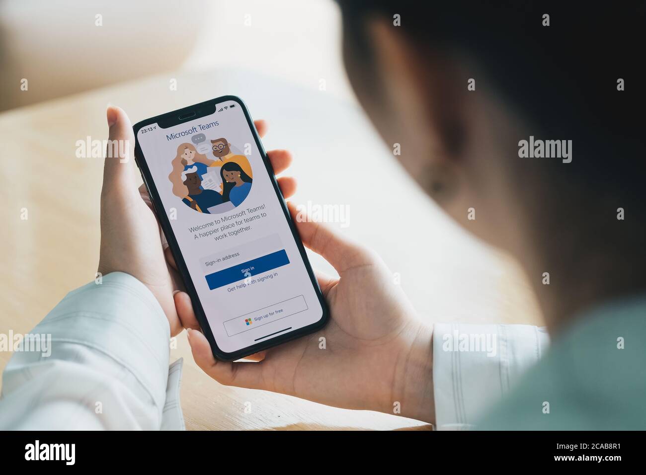 CHIANG MAI, THAILAND - JULY 26, 2020 : A working from home employee is ...