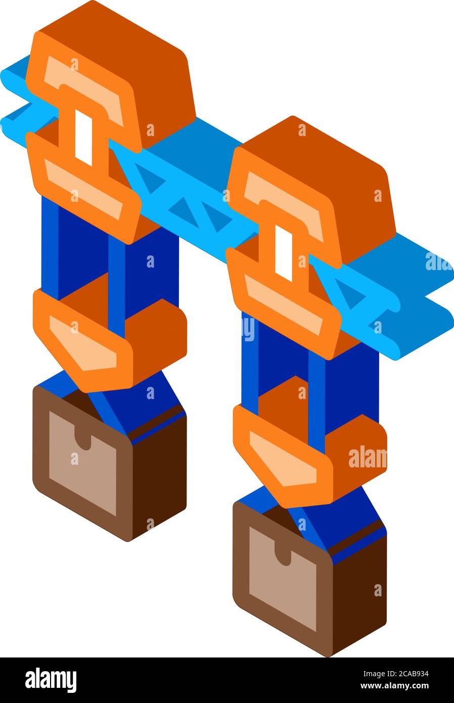manufacturing transportation isometric icon vector illustration Stock ...