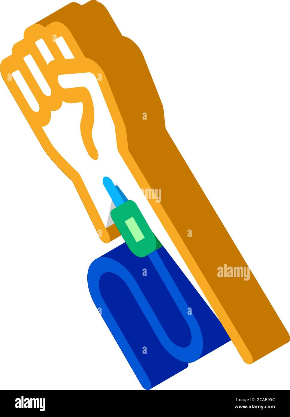 intravenous injection isometric icon vector illustration Stock Vector ...