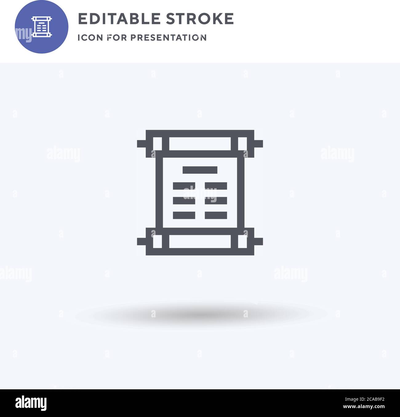 Torah icon vector, filled flat sign, solid pictogram isolated on white ...