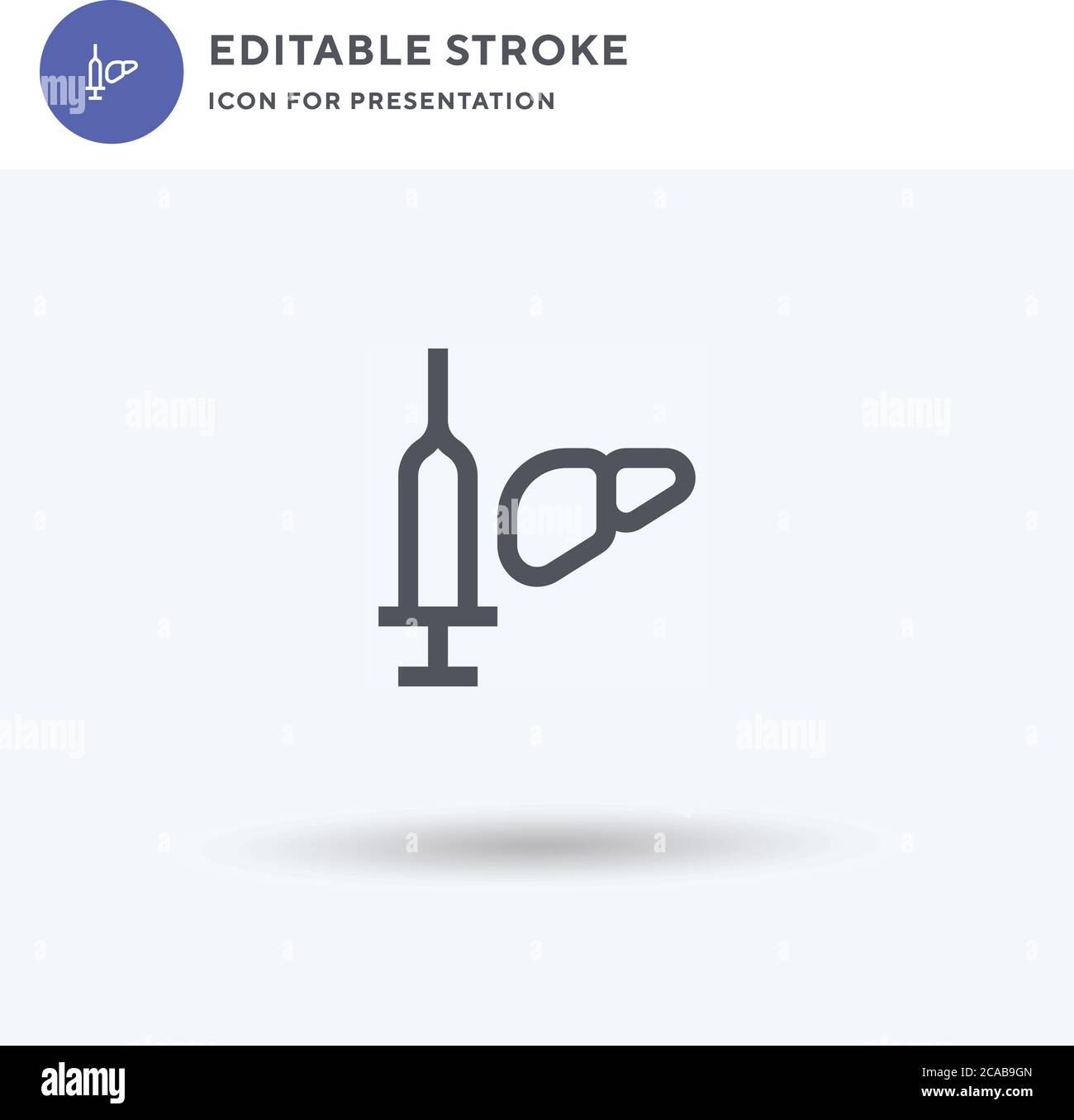 Hepatitis icon vector, filled flat sign, solid pictogram isolated on ...