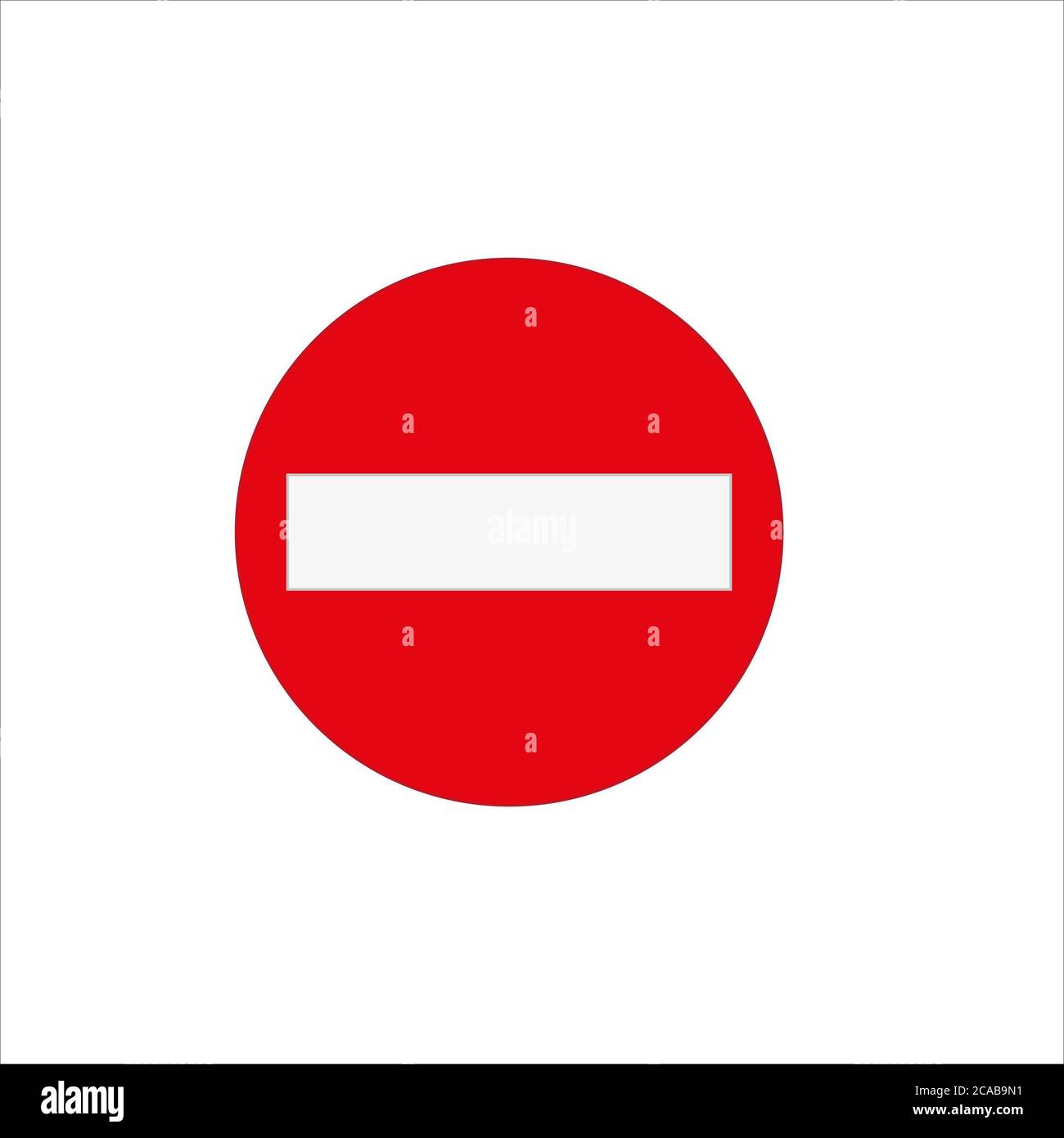 Illustration of a red stop sign isolated on a white background Stock ...
