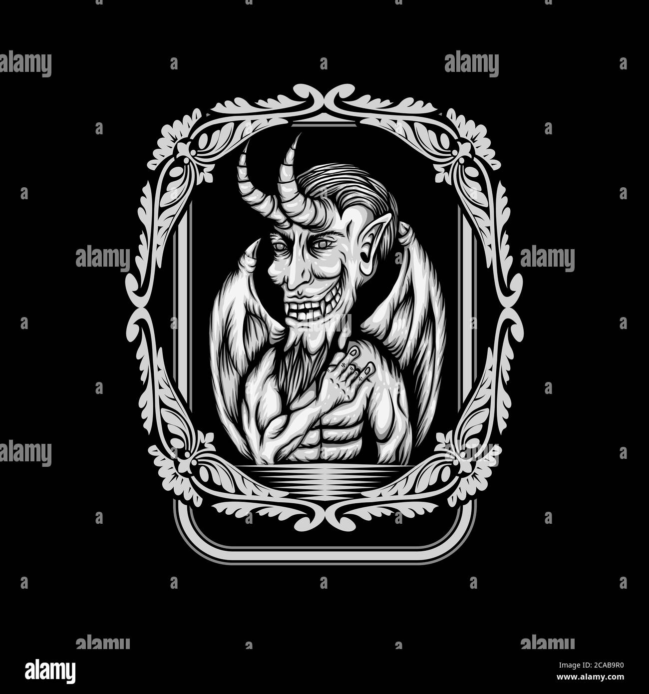 Evil vector illustration for your company or brand Stock Vector Image ...