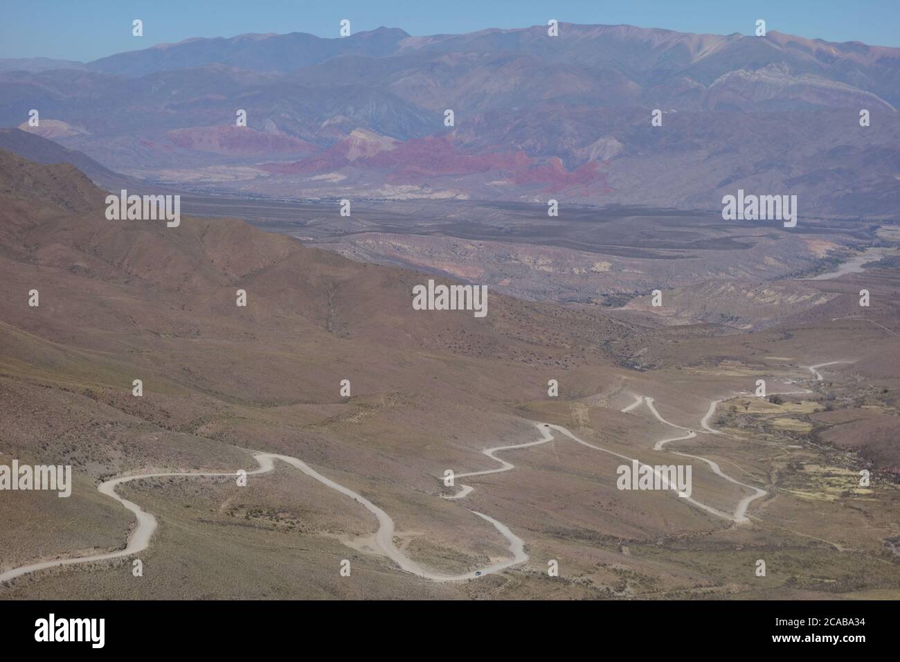 Aerial shot of Humahuaca mountains in Argentina Stock Photo - Alamy