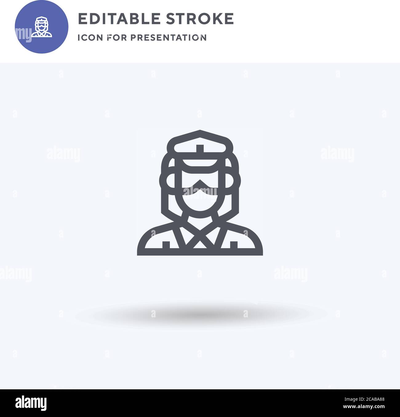 Police Officer icon vector, filled flat sign, solid pictogram isolated ...