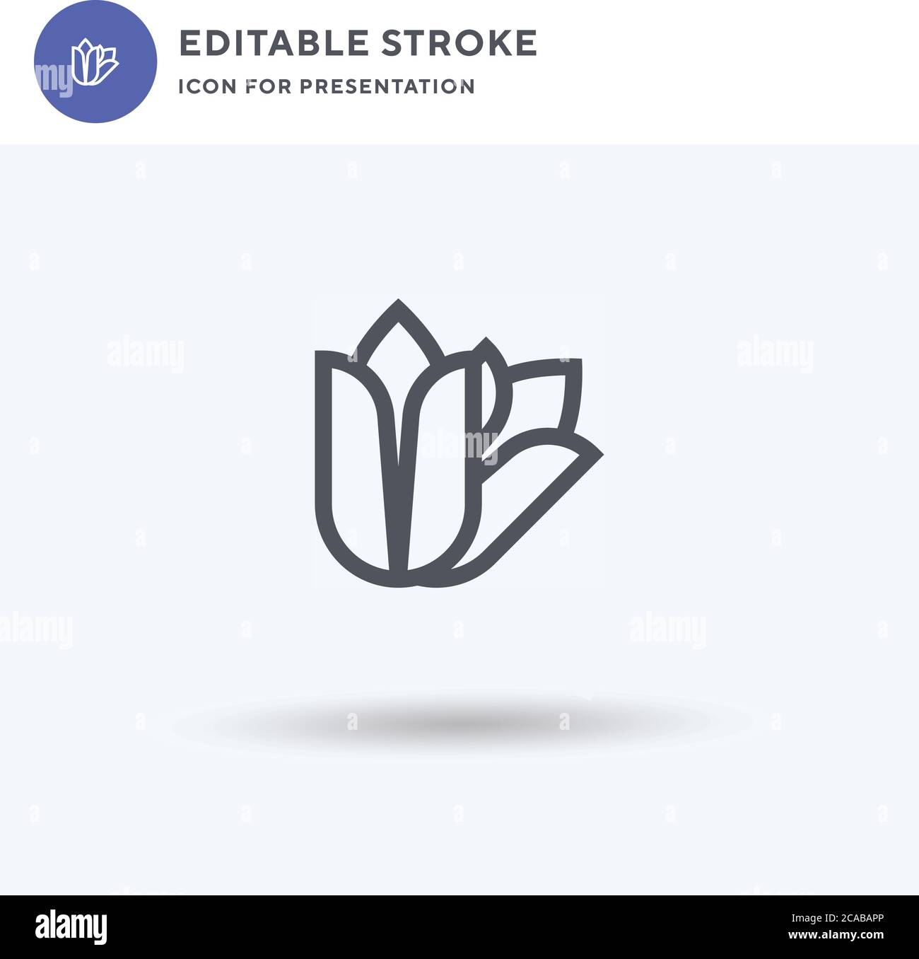 Barley icon vector, filled flat sign, solid pictogram isolated on white ...