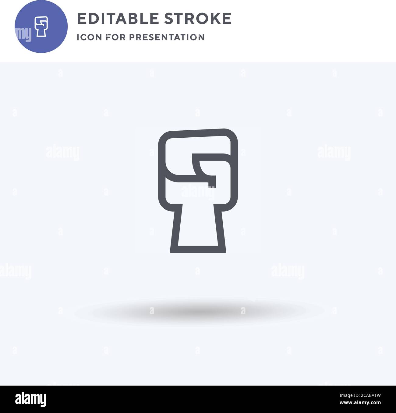 Black Power icon vector, filled flat sign, solid pictogram isolated on ...