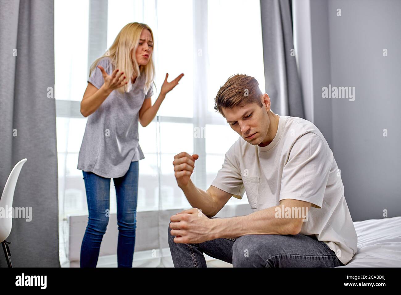 Two men discuss home hi-res stock photography and images - Alamy