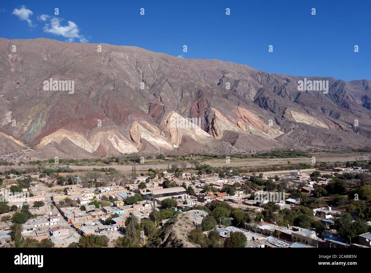 Beautiful scenery of the Quebrada de Humahuaca in Argentina Stock Photo ...