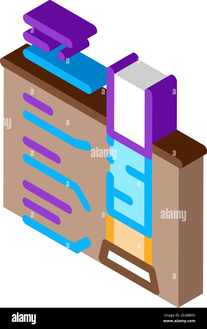 house foundation structure isometric icon vector illustration Stock ...