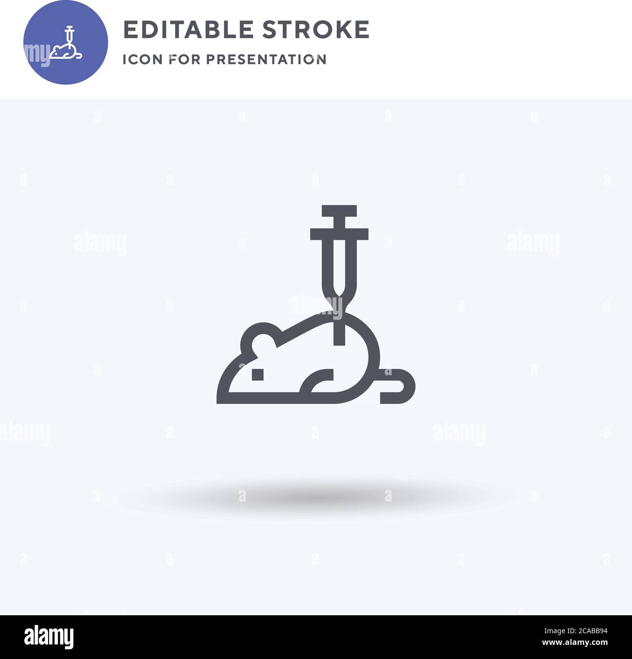 Animal Test icon vector, filled flat sign, solid pictogram isolated on ...