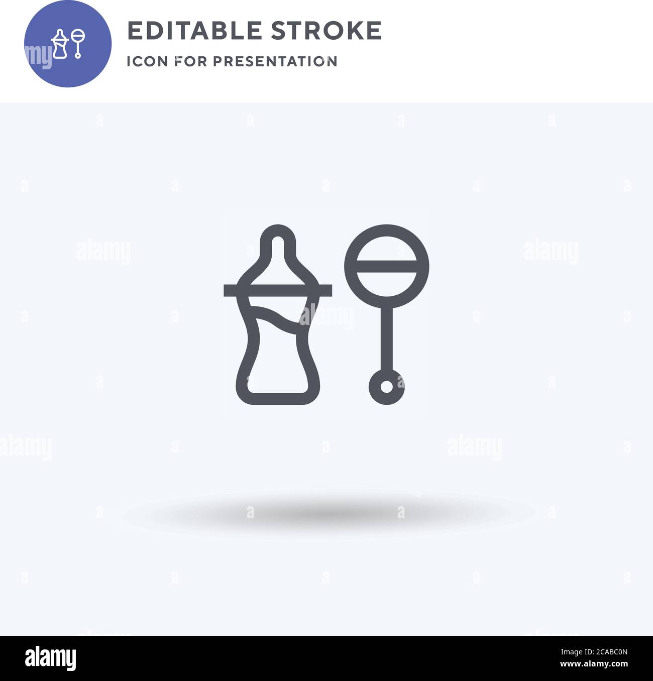 Baby Feeder icon vector, filled flat sign, solid pictogram isolated on ...