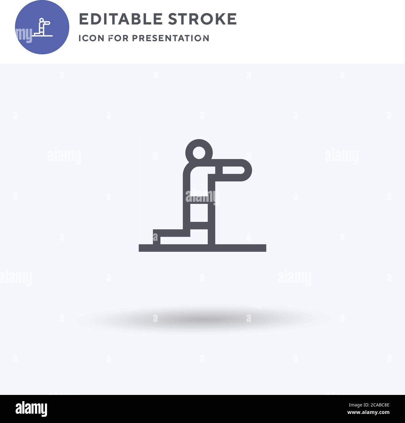 Training icon vector, filled flat sign, solid pictogram isolated on ...