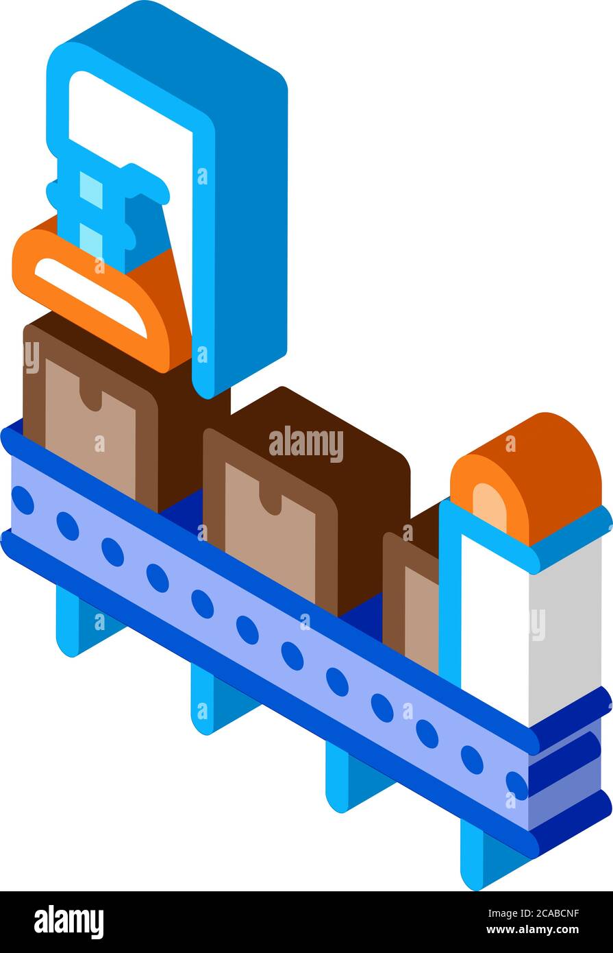 manufacturing process isometric icon vector illustration Stock Vector ...