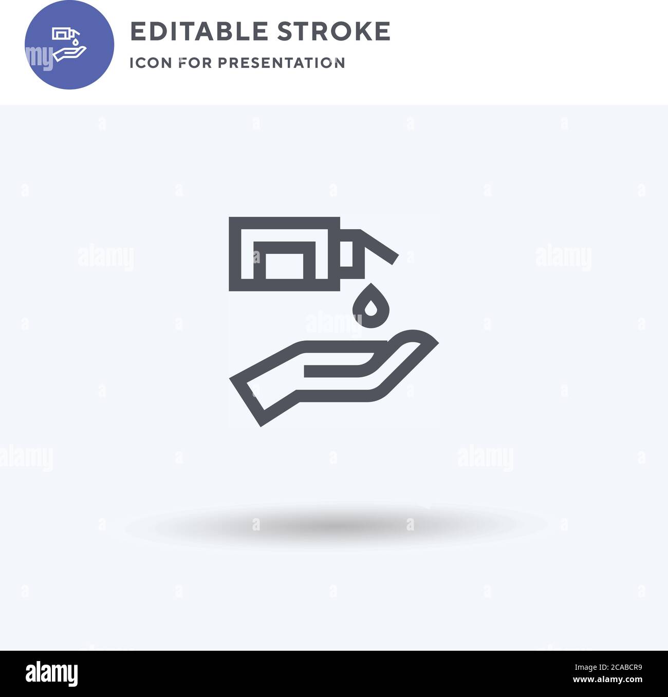 Hand Gel icon vector, filled flat sign, solid pictogram isolated on ...