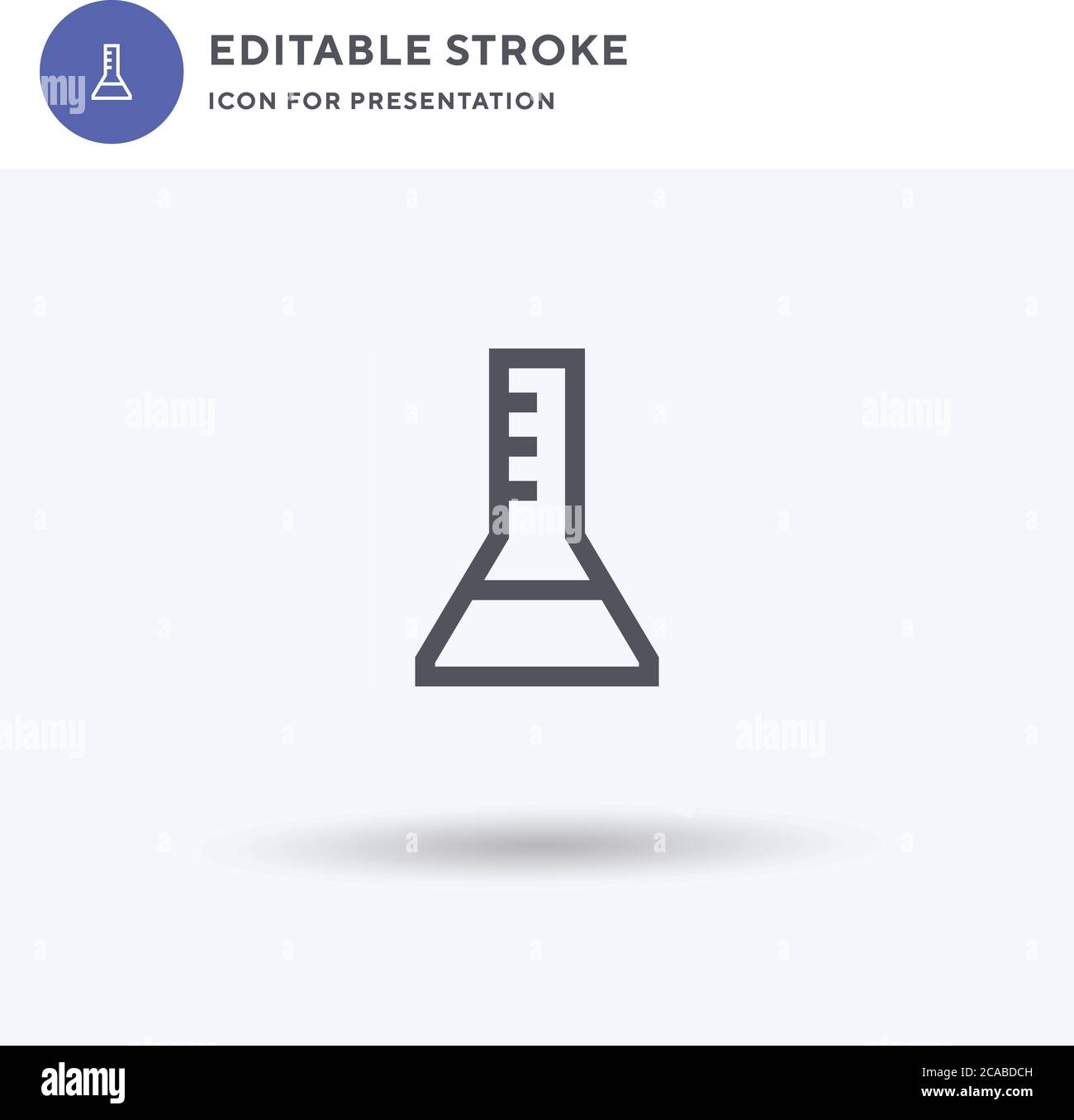 Flask icon vector, filled flat sign, solid pictogram isolated on white ...