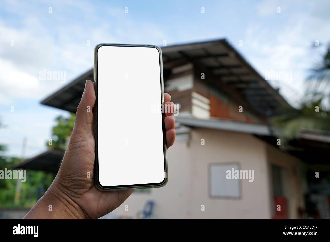 Mobile phones face blank For filling pictures or text Stock Photo - Alamy