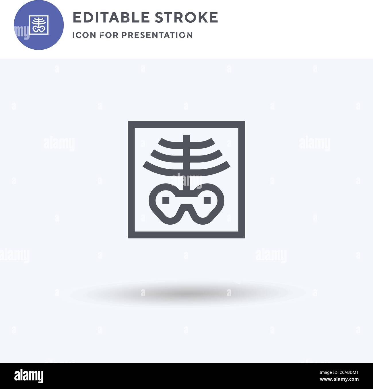 X Rays icon vector, filled flat sign, solid pictogram isolated on white ...