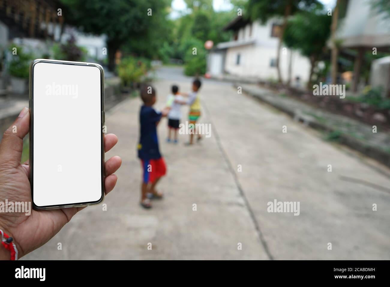 Mobile phones face blank For filling pictures or text Stock Photo - Alamy