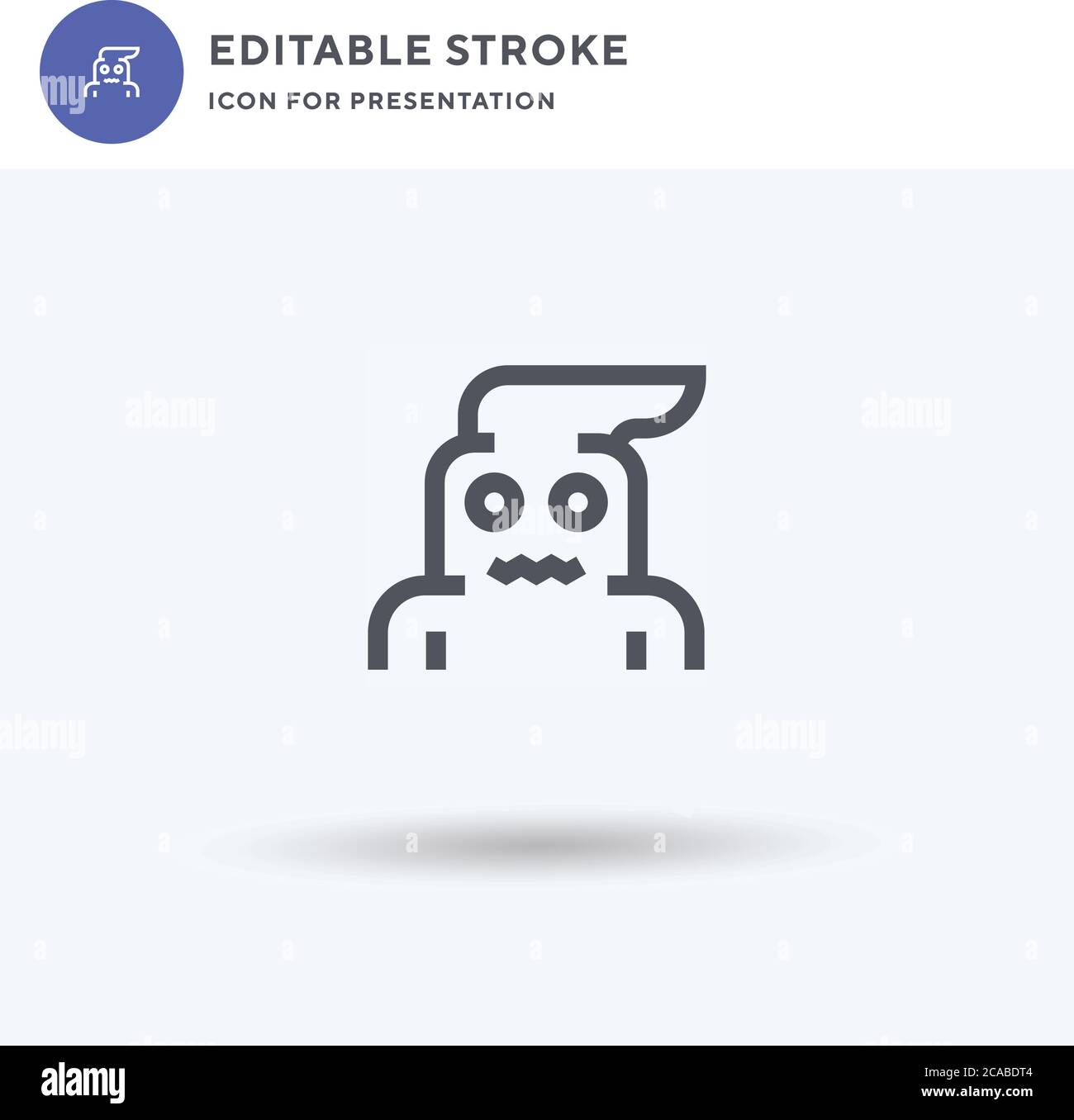 Boogeyman icon vector, filled flat sign, solid pictogram isolated on ...