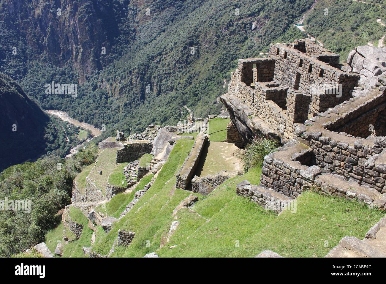 View in the historical place of Machu Picchu Stock Photo - Alamy