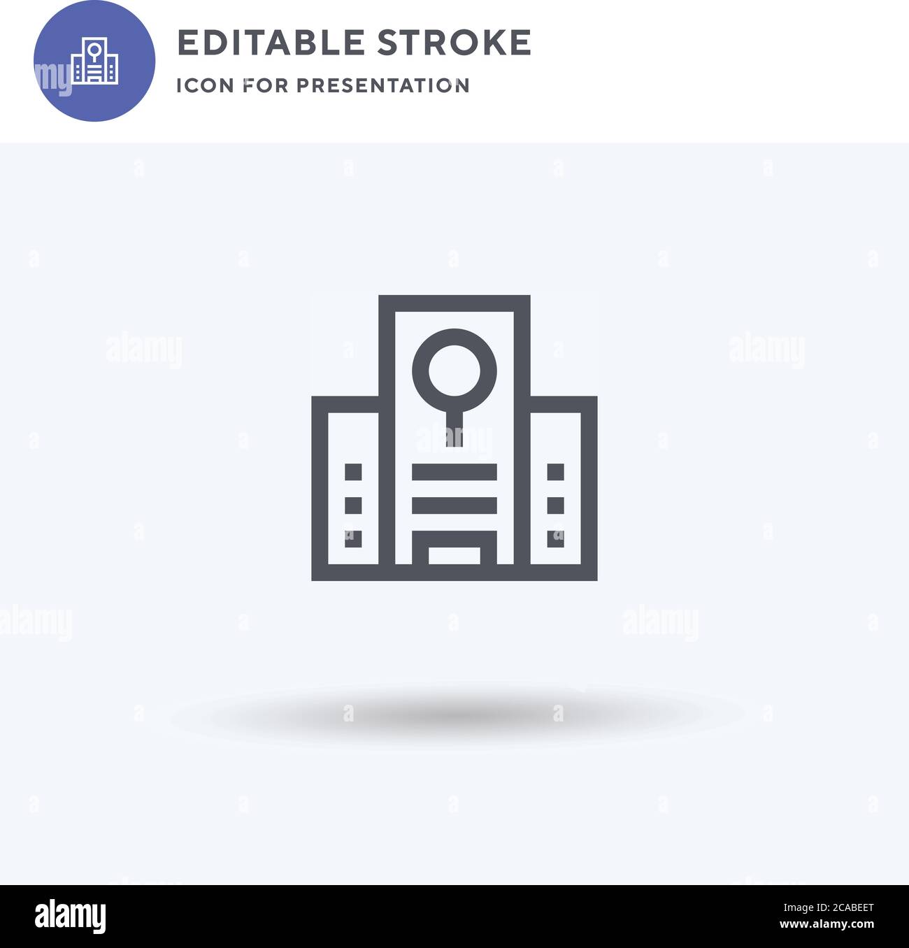 Research Center icon vector, filled flat sign, solid pictogram isolated ...