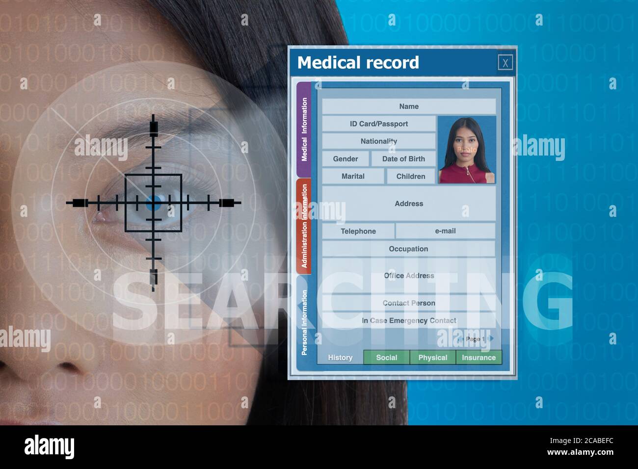 Retinal scan hi-res stock photography and images - Alamy