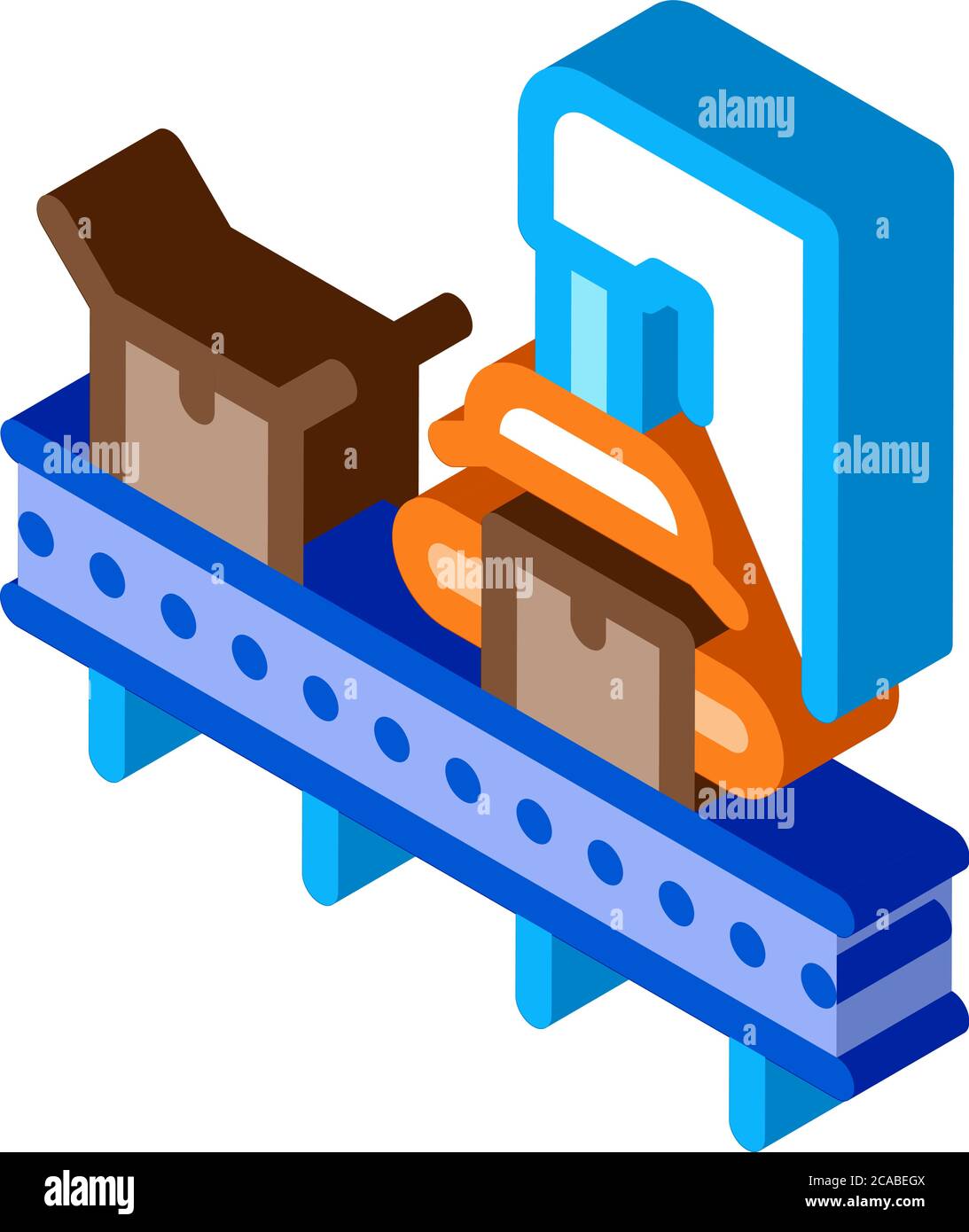 machine for close box isometric icon vector illustration Stock Vector ...