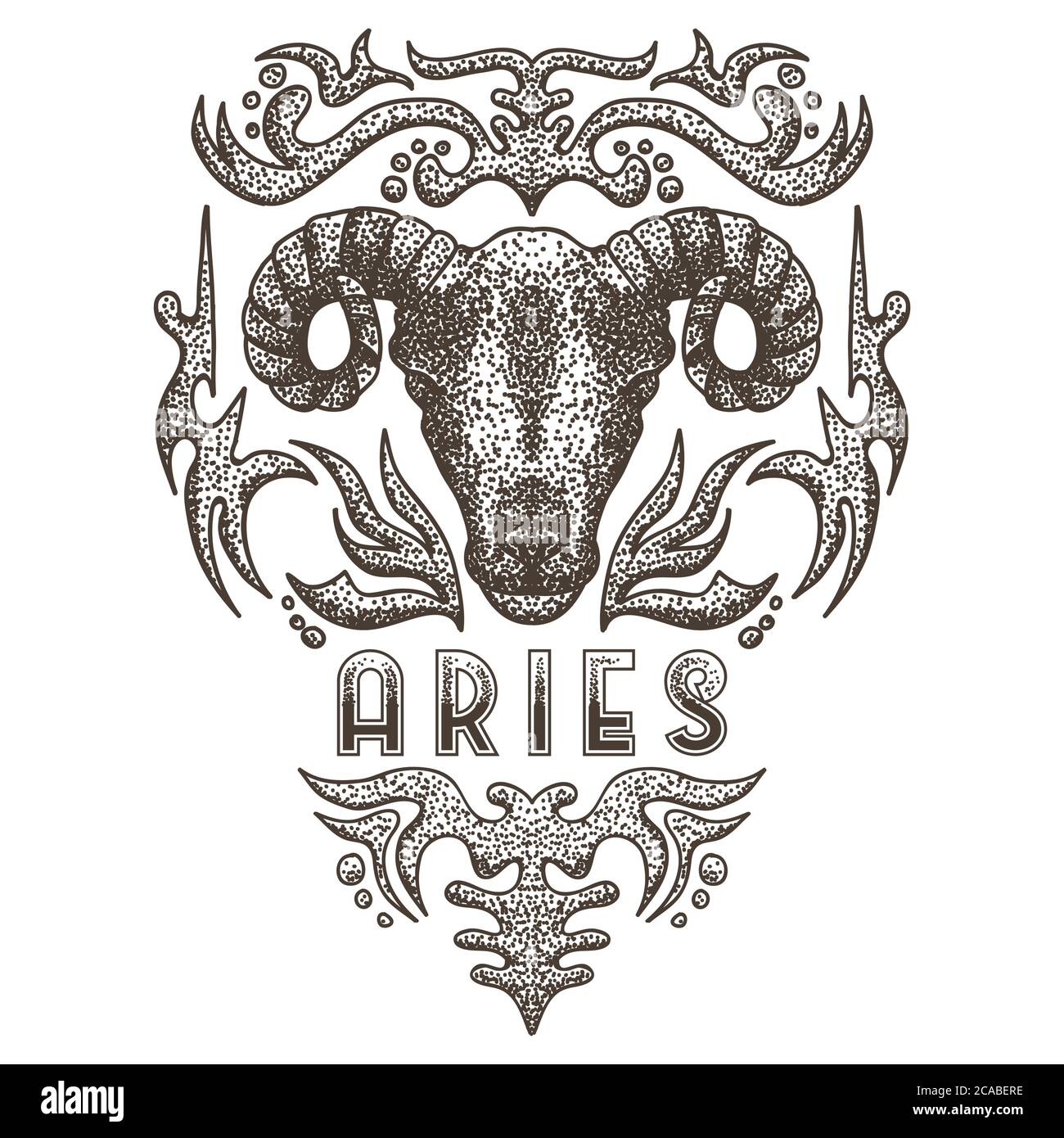 Aries horn Stock Vector Images - Alamy