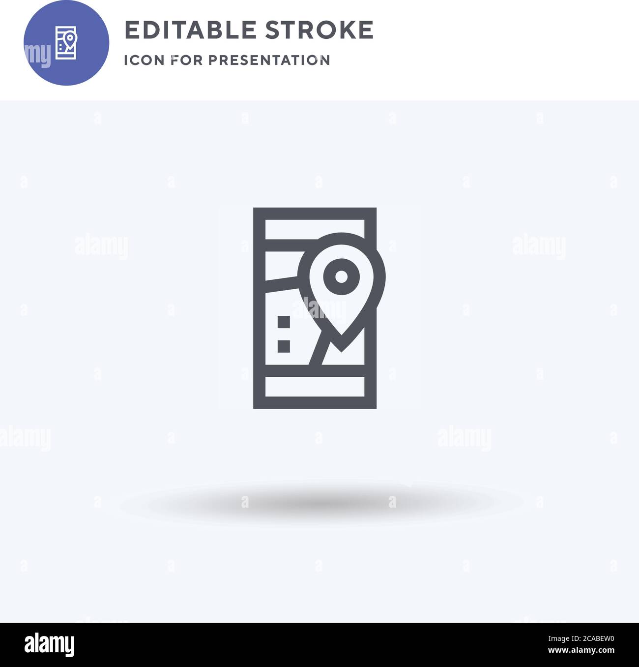 Tracking icon vector, filled flat sign, solid pictogram isolated on ...