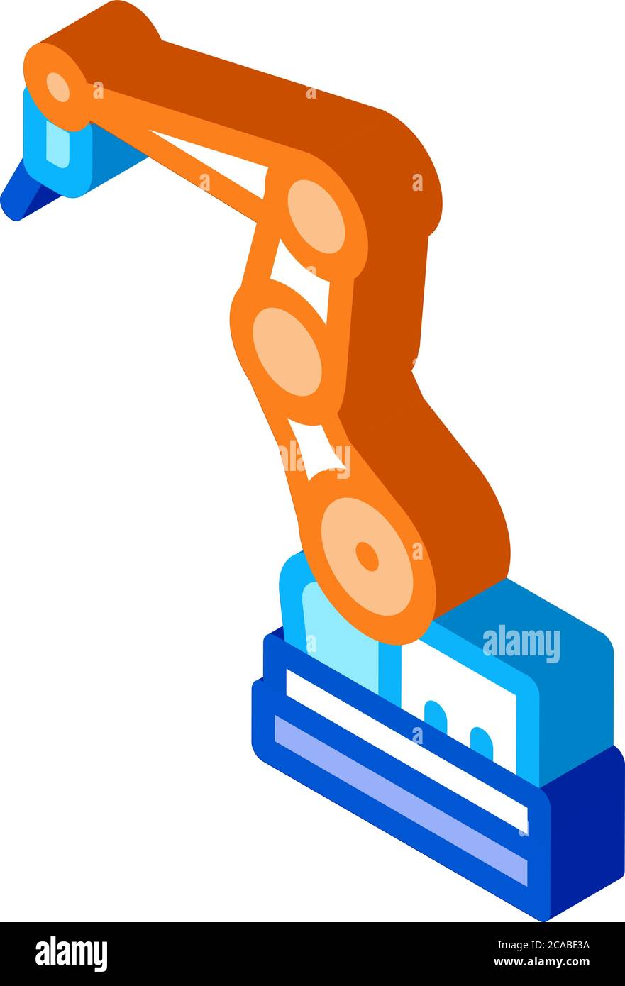 manufacturing robotic arm isometric icon vector illustration Stock Vector Image & Art - Alamy