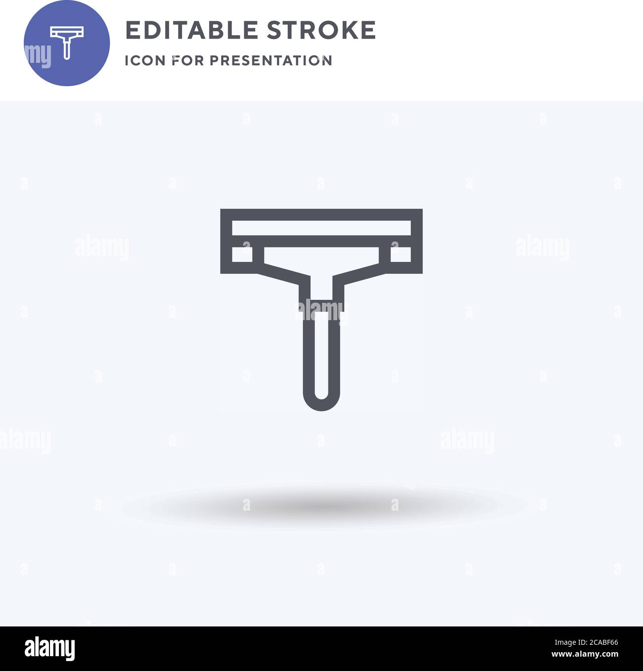 Wiper icon vector, filled flat sign, solid pictogram isolated on white ...